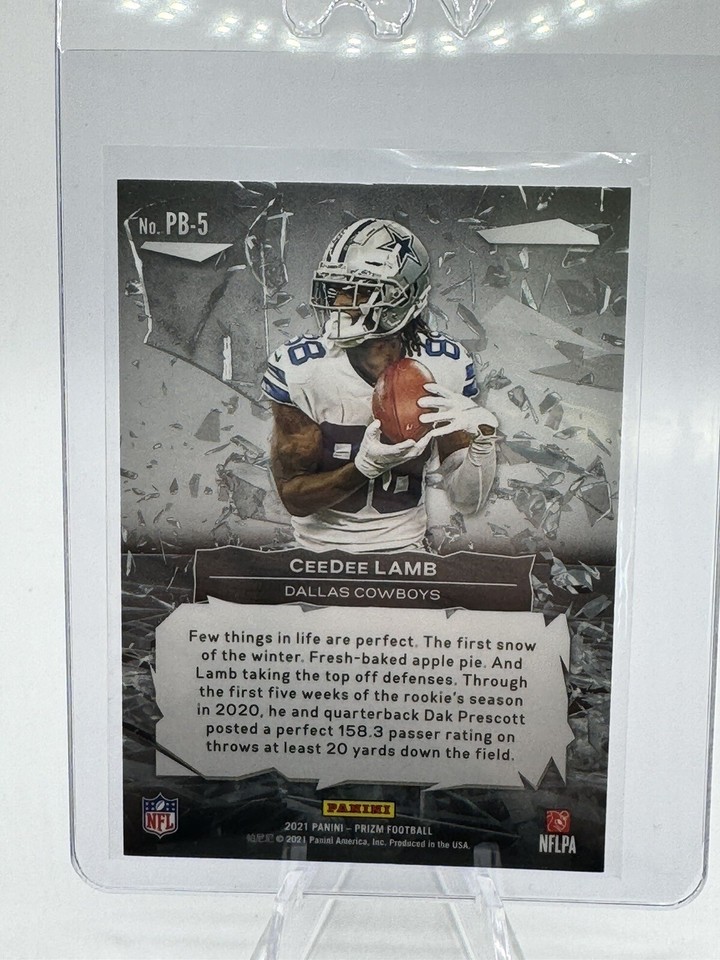 2021 Panini Prizm Ceedee Lamb #PB-5 Prizm Break Dallas Cowboys Star WR ...