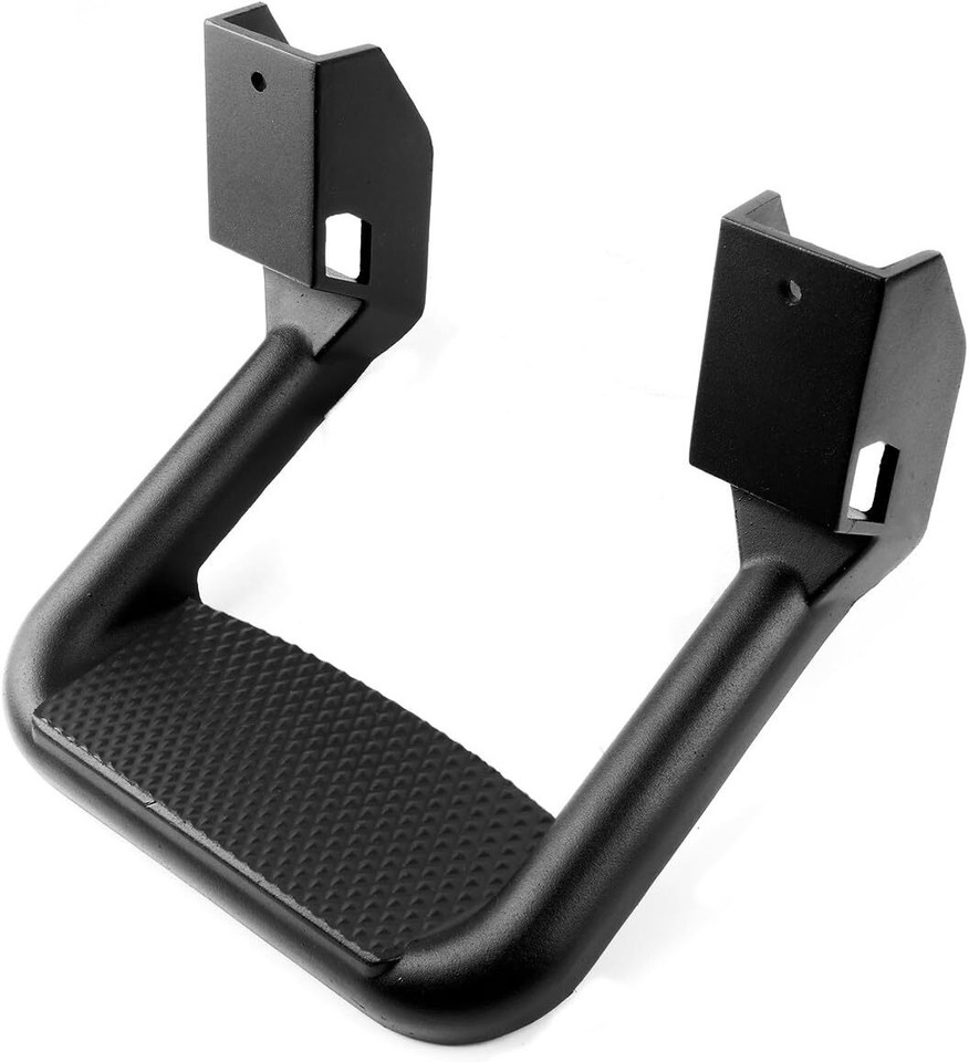 SSTEP-BK Pair Black Aluminum Side Hoop Steps Compatible with Most ...