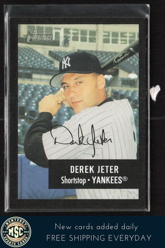 Derek Jeter 2003 Bowman Heritage Facsimile Signature #95 New York ...