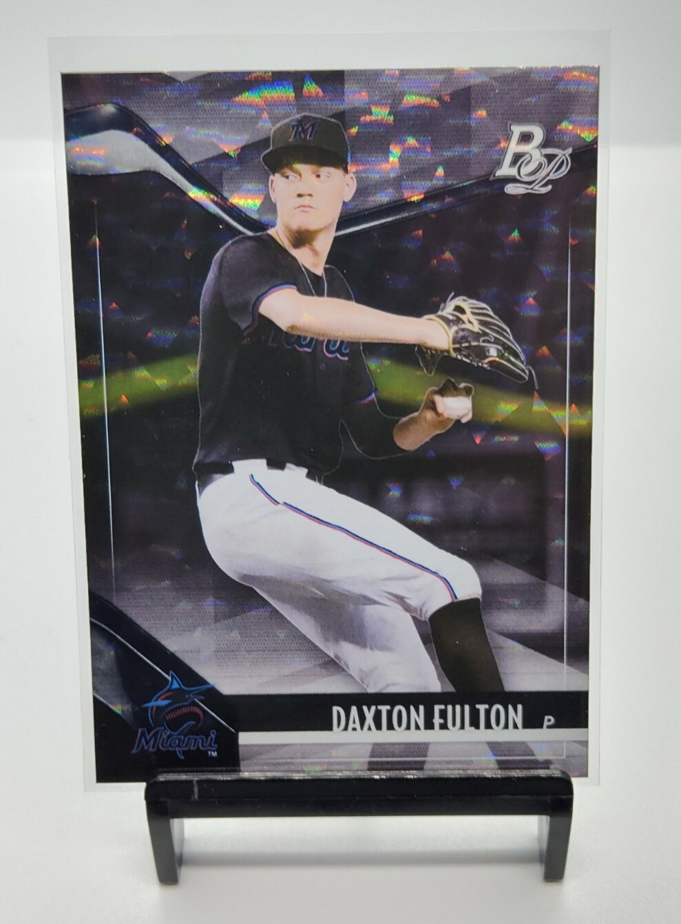 2021 Bowman Platinum Daxton Fulton Ice Foil #TOP-76 Miami Marlins | eBay