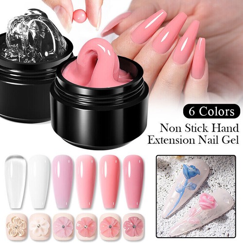 Solid Nail Builder Gel Glue for Acrylic Press On Fake Nails Tip DIY ...