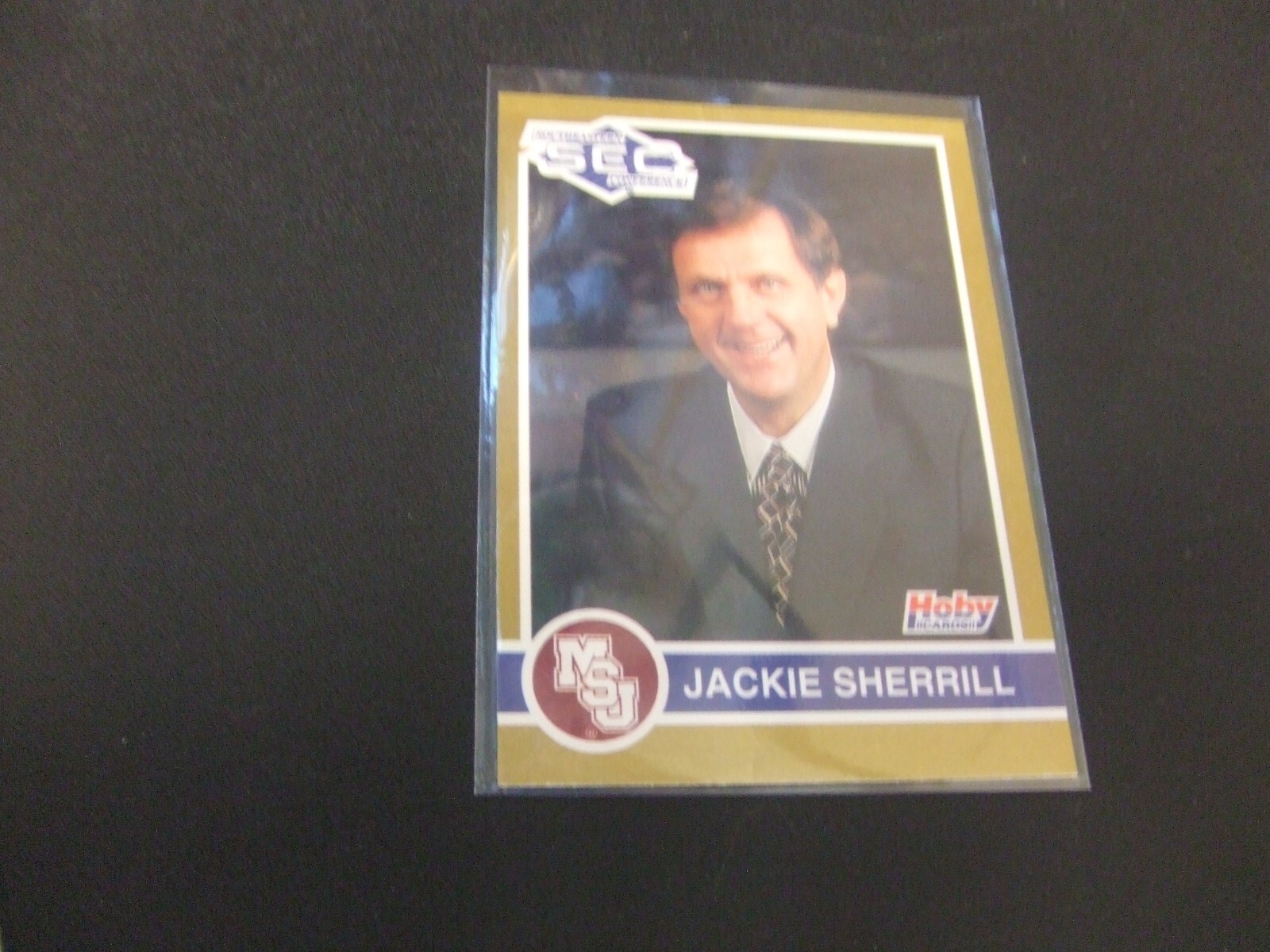 1991 Hoby SEC Stars #379 Jackie Sherrill -Mississippi State Bulldogs ...
