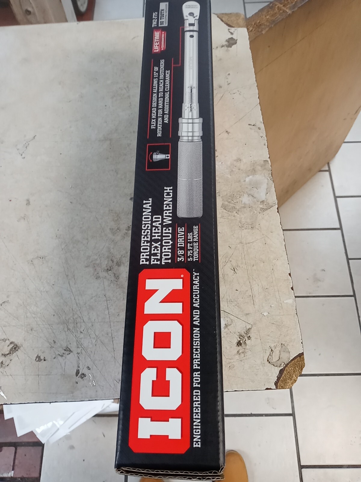 ICON TW2-F75 Pro Flex Head Torque Wrench 3/8 in. Drive 5-75 ft. lb ...