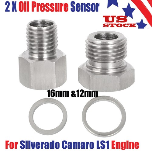 Oil Pressure Coolant Temp Gauge Sensor Adapter For Silverado Camaro LS1 ...