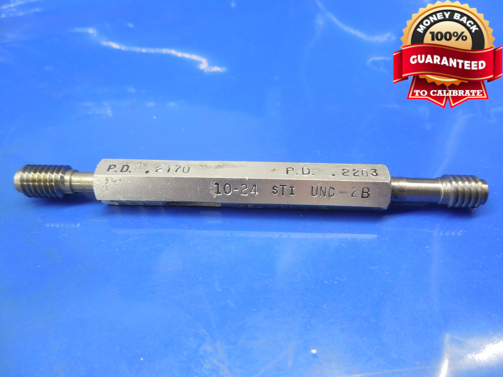 10 24 UNC 2B STI HELICOIL THREAD PLUG GAGE #10 .190 GO NO GO P.D.'S ...