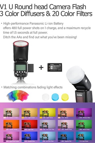 Godox V1-C U Flash for Canon, Godox V1 C U HSS TTL Round Head ...