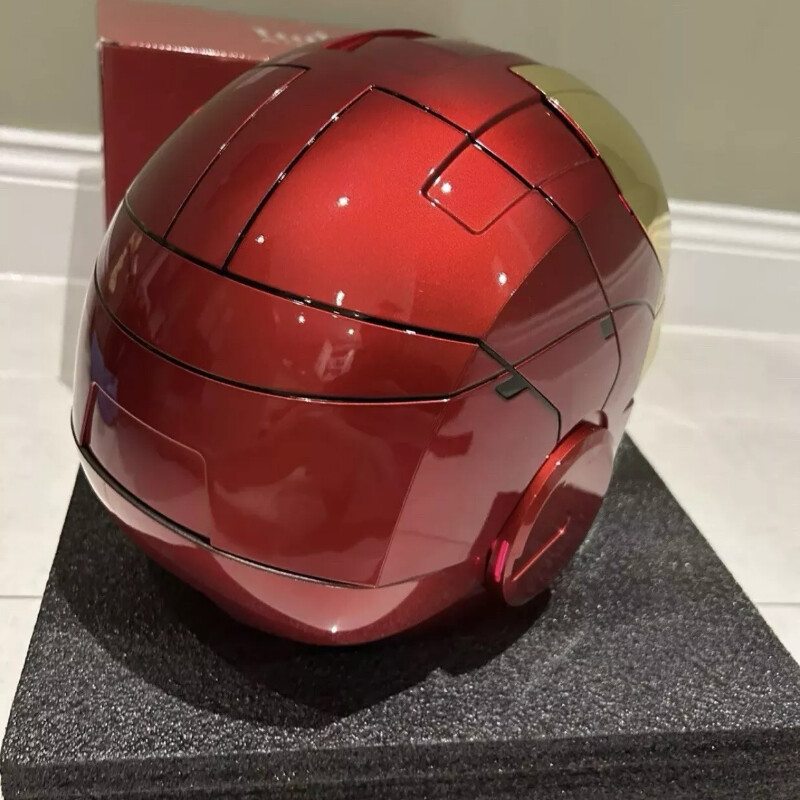 Iron Man Gold MK5 Helmet Electronic Voice Activated Open&Close Mask ...