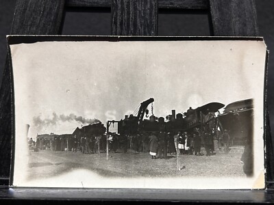 Plains / Kismet, Kansas Train Wreck 1921 Snapshot Photo Vintage ...