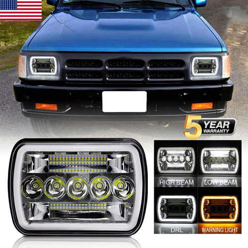 7x6" LED Headlight DRL High-Low Beam For Mazda B2200 B2600 B2000 RX-7 GLC DOT H4 | eBay