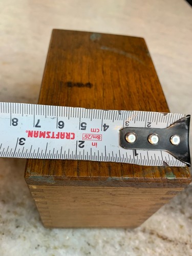 Antique Jointed Oak Storage Keepsake Curiosity Trinket Box WEIR Tool ...