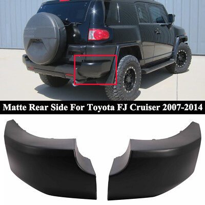 Black Rear Corner Bumper End Cap LH RH Kit Pair For Toyota FJ Cruiser ...