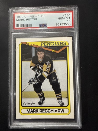 1990-91 OPC O-Pee-Chee #280 Mark Recchi - HOF Rookie RC PSA 10 MINT | eBay