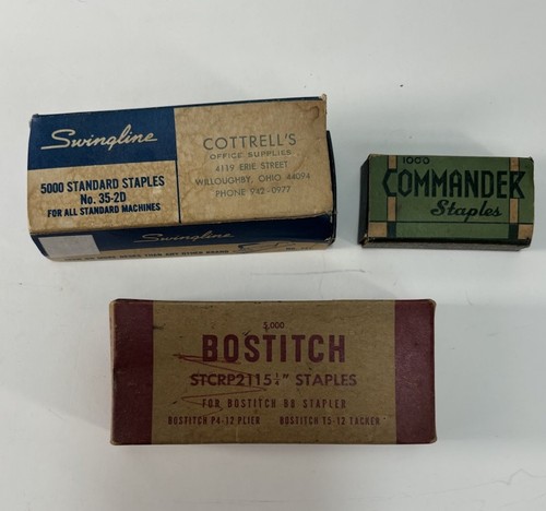 Vintage Staples Made In USA- Lot Of 3 | eBay