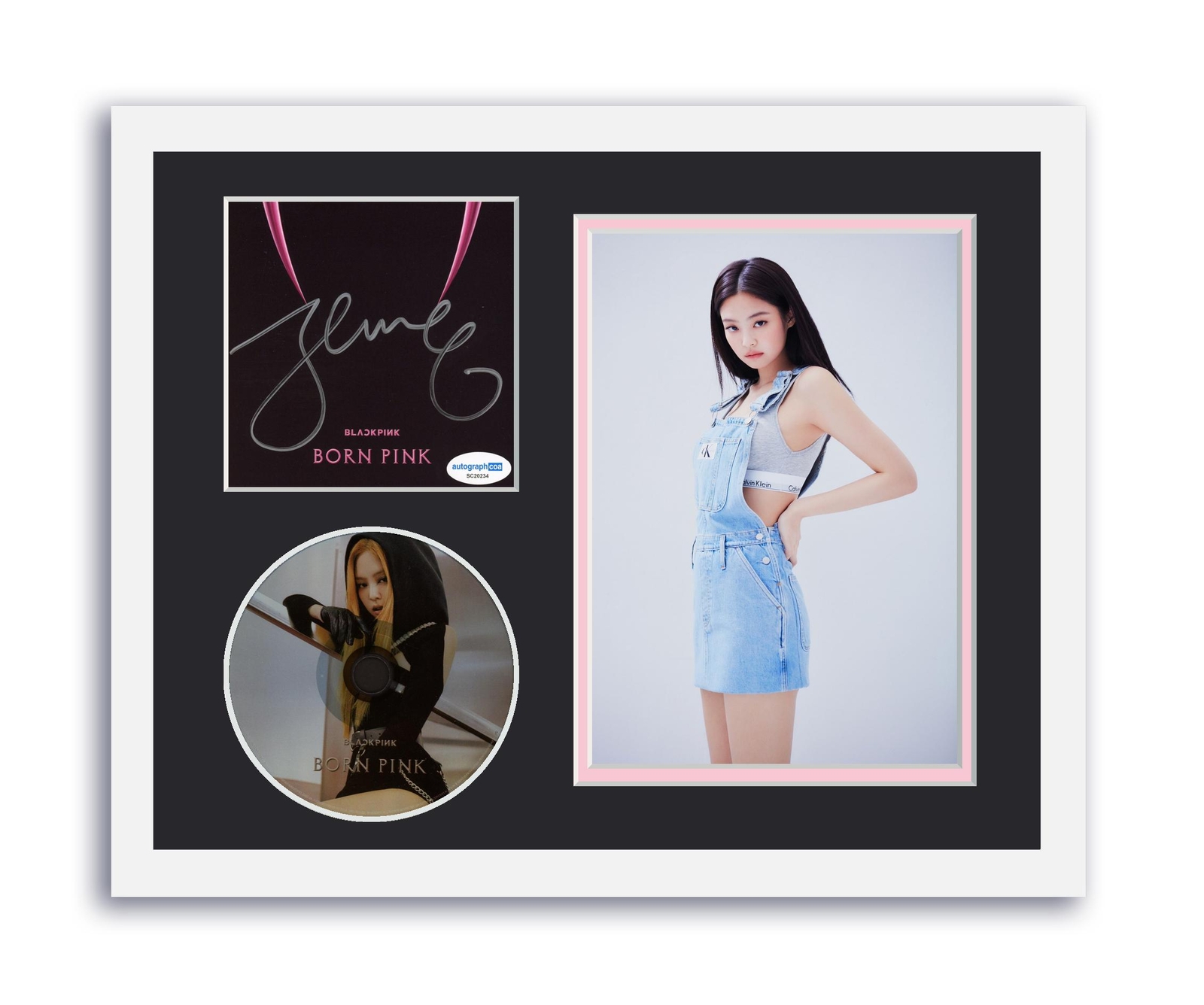 Blackpink Jennie Autographed Signed 11x14 Custom Framed CD Photo Born ...