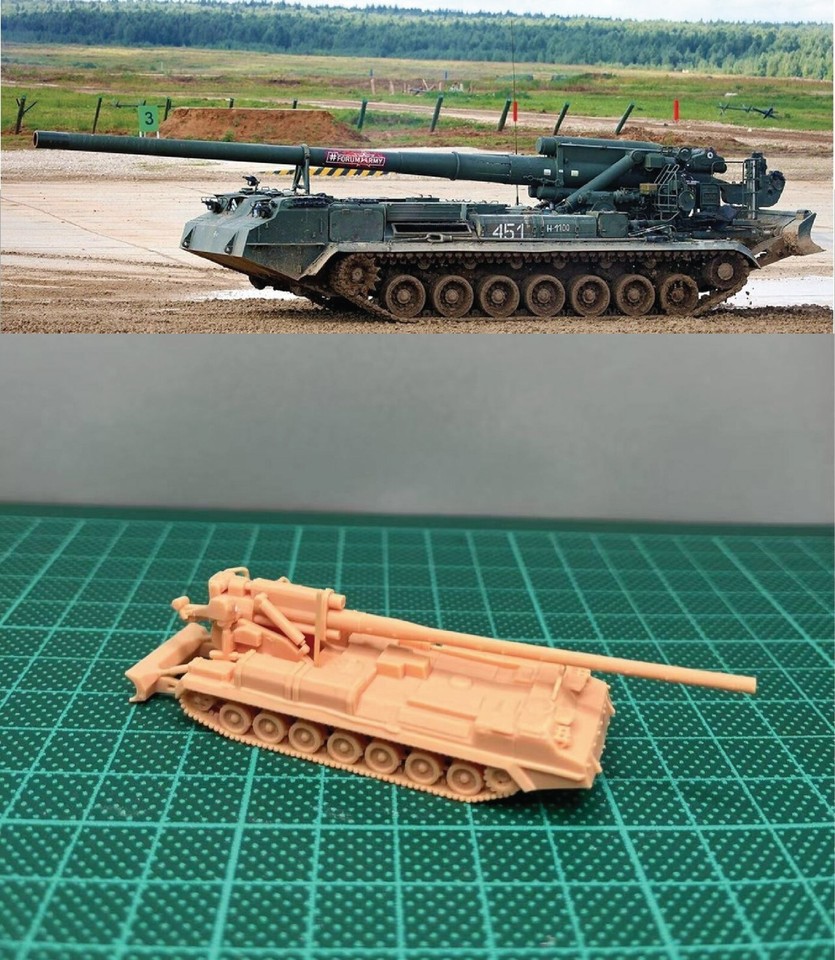 1/144 Russian 2S7 Pion 203mm SPG (fine detail) Resin Kit (RSU471) | eBay