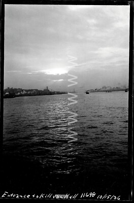 1936 Kill Van Kull Tidal Strait Entrance Staten Is NJ NYC Old Photo ...