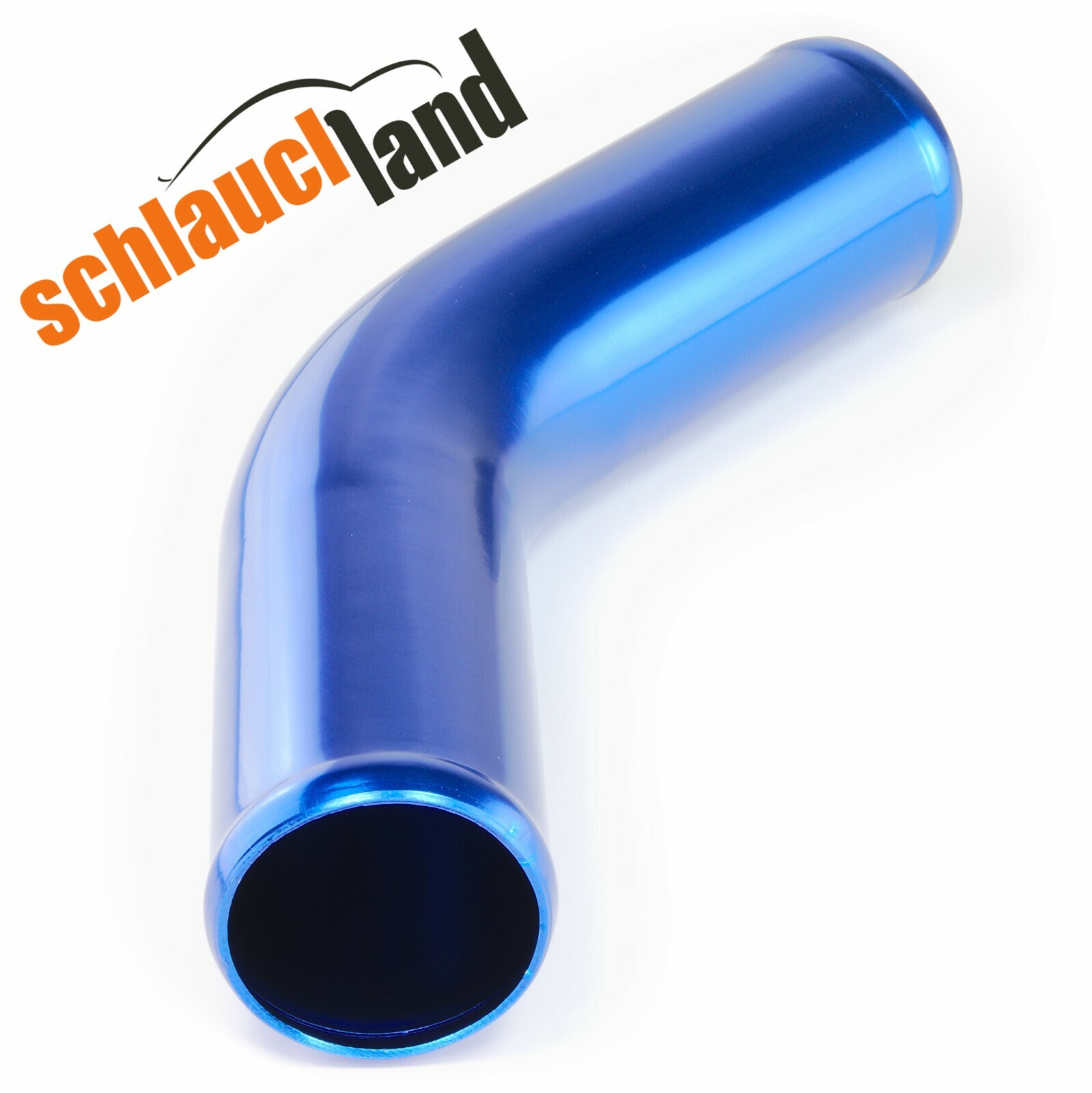 45° Alu-Bogen AD 80mm blau*** Alubogen Alurohr Aluminium Rohrbogen Alu ...