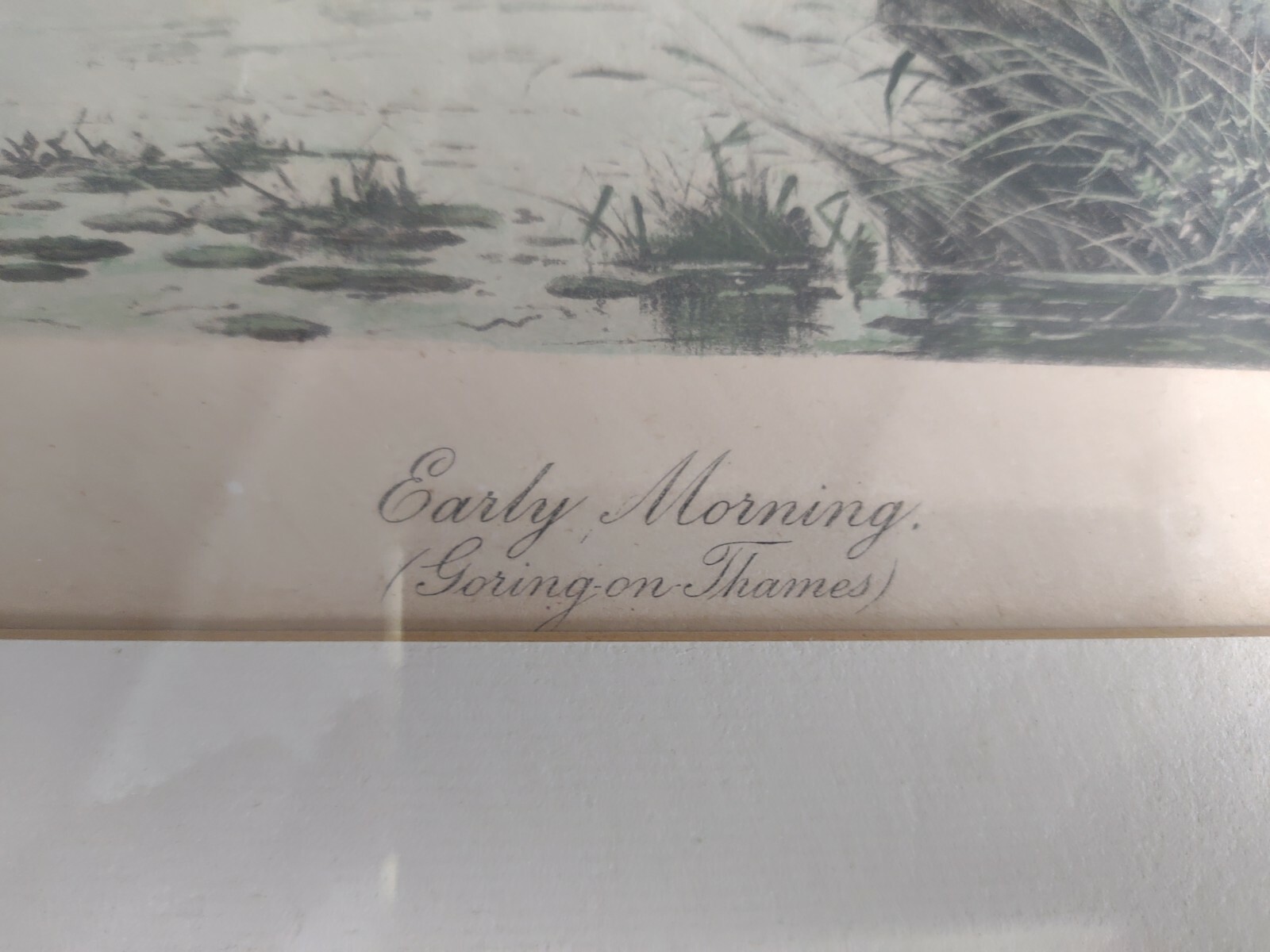 B W LEADER - EARLY MORNING (GORING ON THAMES) - VINTAGE ENGRAVING PRINT ...