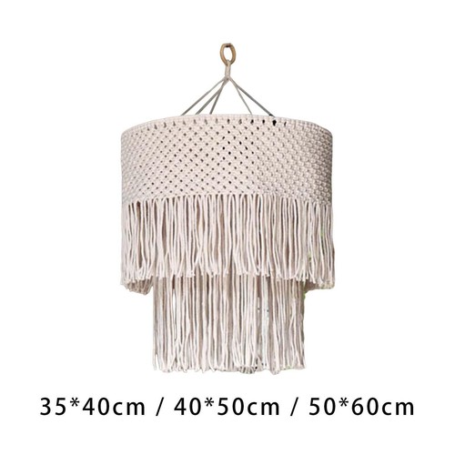 Macrame Lamp Shade, Macrame Lamp Cover, Hand-Woven Bohemian Nordic Gift ...
