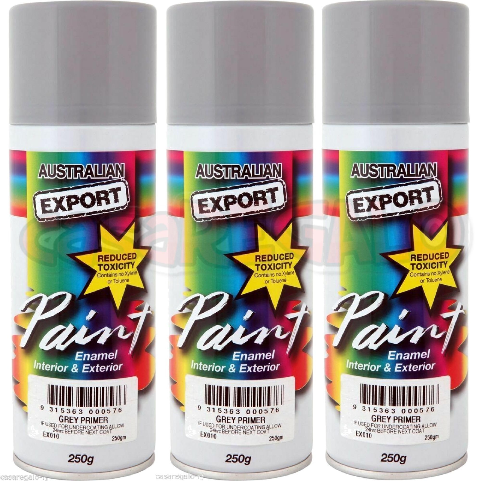 Australian Export 250gm Aerosol Spray Paint Cans - Grey Primer | eBay
