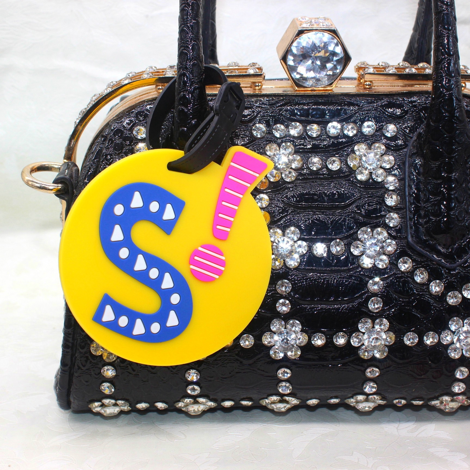 Name Initial Letters Fashion Luggage Tags Holiday Suitcase Labels ...