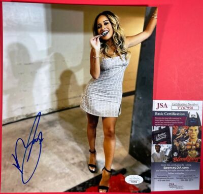 WWE NXT Kayla Braxton Signed 8x10 Photo C Autograph Wrestlemania JSA ...