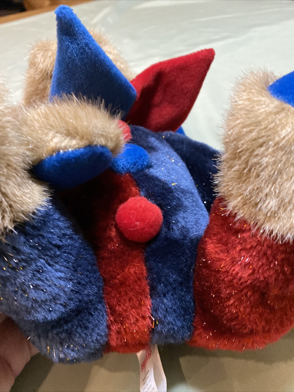 Acmi Sugar Loaf Plush Jester Teddy Bear Stuffed Animal 14” Brown Red ...