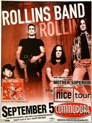 2000 THE ROLLINS BAND CONCERT POSTER WALL ART PRINT SIZE 10X14.5 INCHES ...