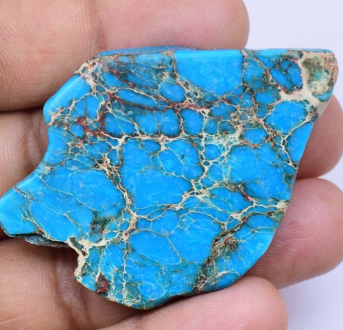 Natural Blue Ridge Turquoise 70.25 Ct Polished Slab Untreated Certified ...