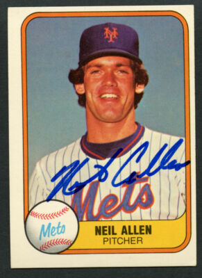 Neil Allen #322 signed autograph auto 1981 Fleer Baseball Trading Card ...