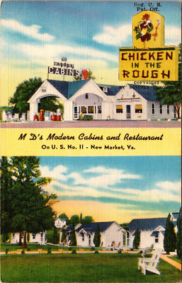 NEW MARKET, VIRGINIA - MDS CABINS & CHICKEN IN ROUGH RESTAURANT - LINEN ...