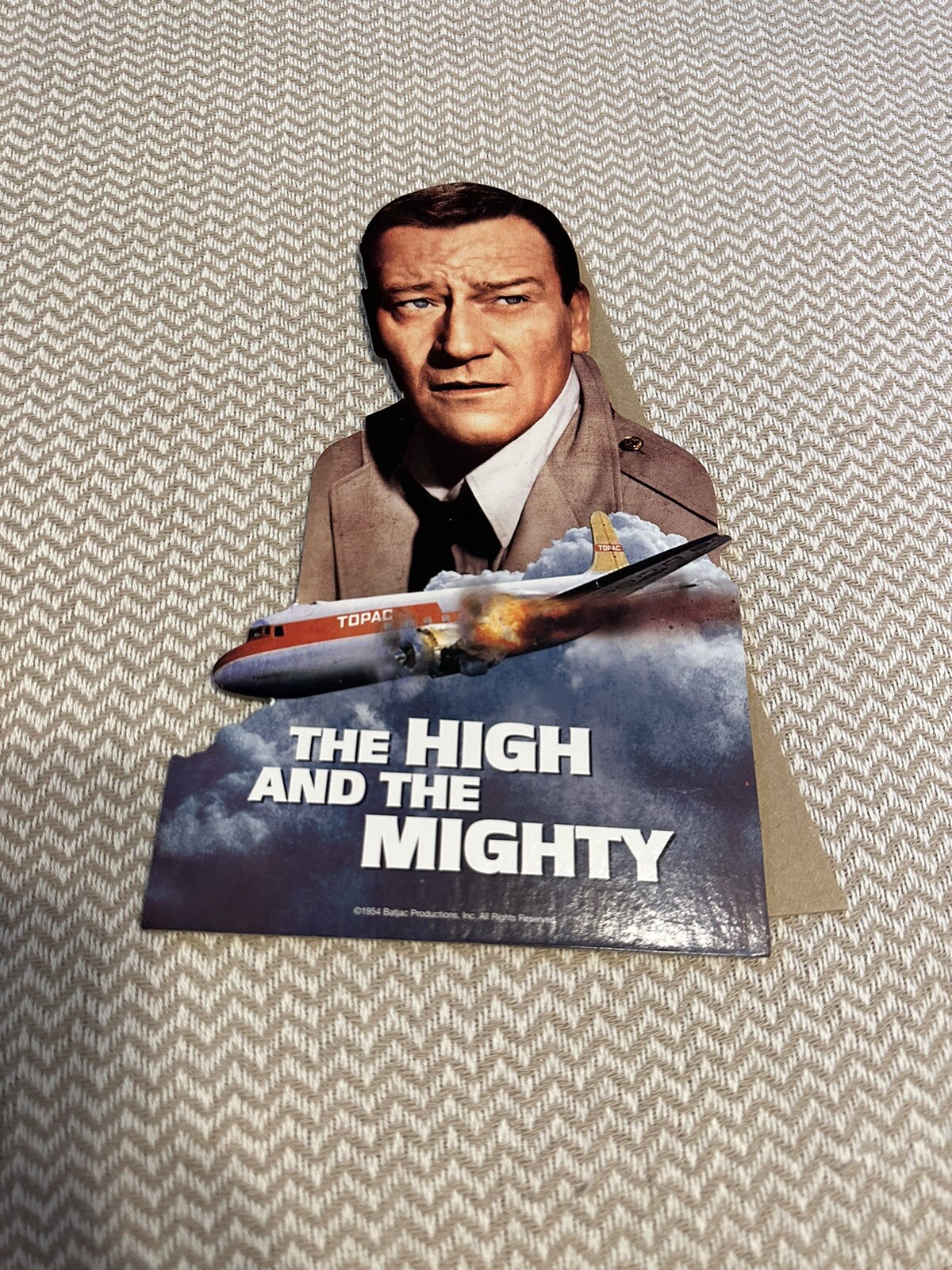 John Wayne “THE HIGH AND MIGHTY “ Cardboard Display-10”x6”!!!!!! | eBay
