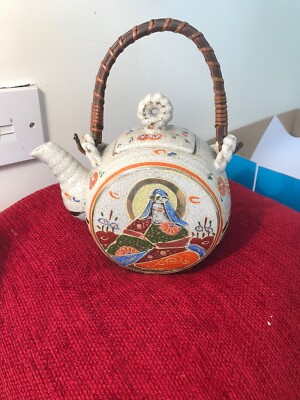 GENUINE SAMURAI CHINA/JAPAN HAND PAINTED TEA POT | eBay UK