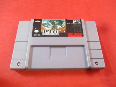 P.T.O. Pacific Theater Operations Super Nintendo SNES game WORKS ...