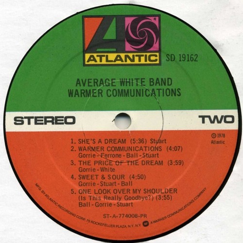Average White Band - Warmer Communications (LP, Album, PR ) (Very Good ...