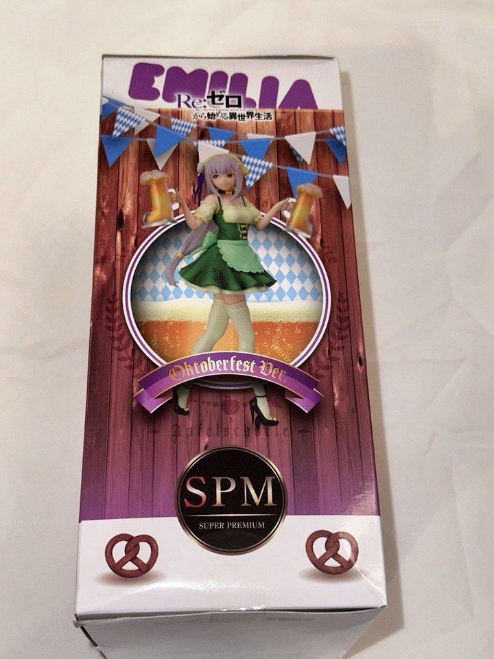 Emilia Oktoberfest Ver - Super Premium Figure - Re: Zero NEW IN BOX | eBay