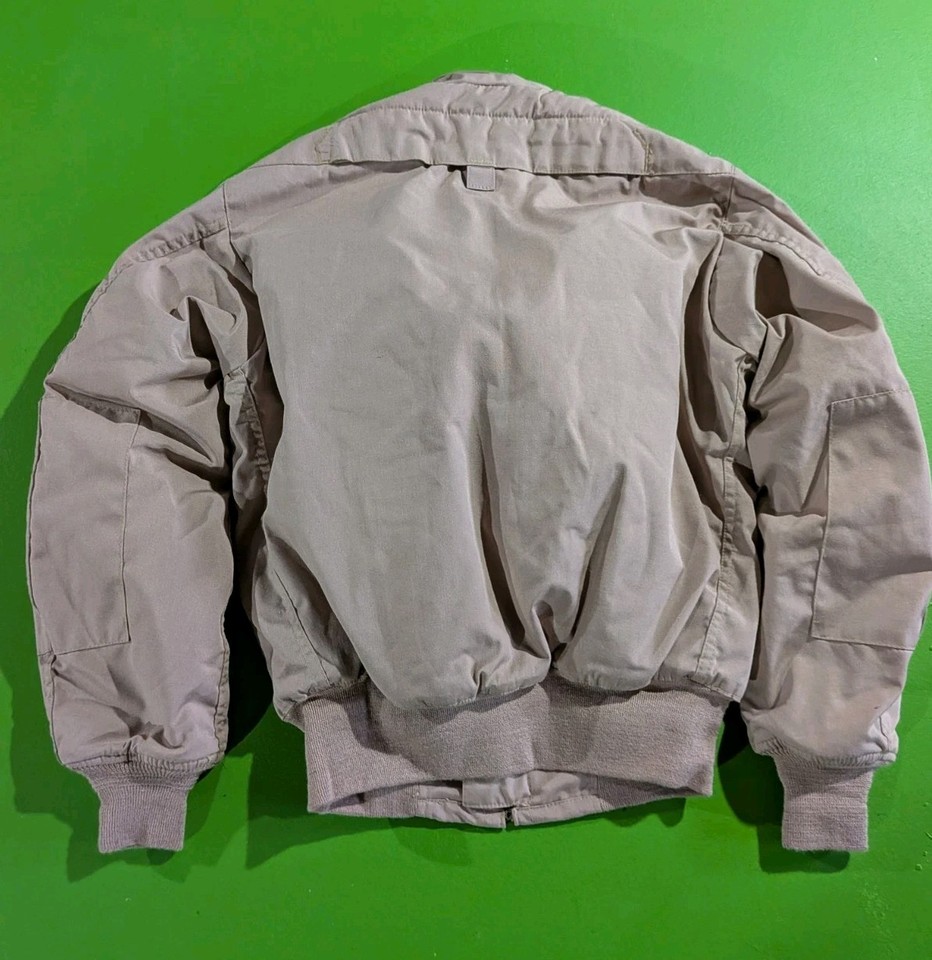 US MILITARY VTG CVC COLD WEATHER JACKET ARAMID DESERT TAN SMALL-LONG ...