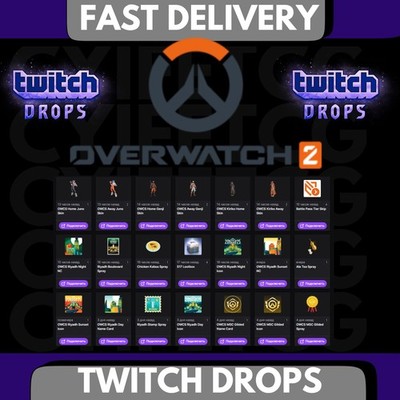 Overwatch 2 | Twitch Drops | OWCS MSC DAY 1 - 4 | 30/30 | - Fast | eBay