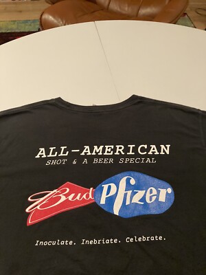 Budweiser Pfizer Shirt Collab | eBay