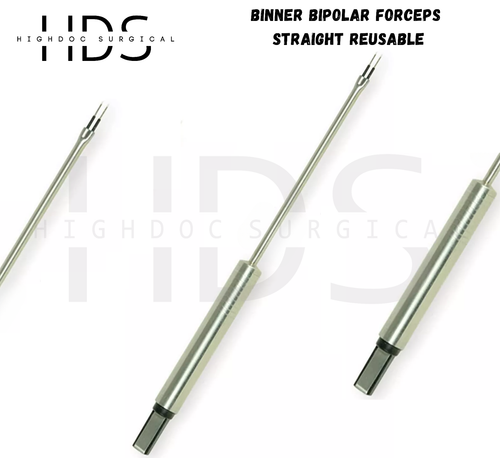 Binner Bipolar Forceps Straight ReUsable Electrosurgical Instruments ...