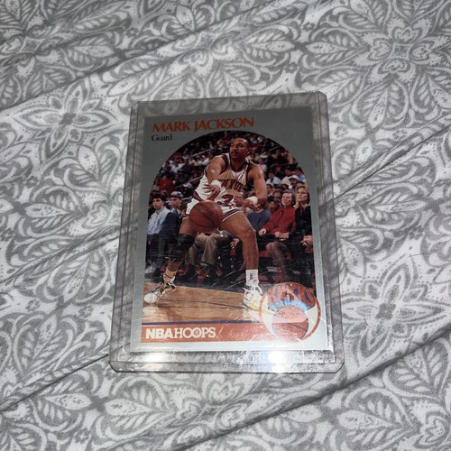 1990-1991 NBA Hoops Mark Jackson Knicks Card #205 w/ Menendez Brothers ...