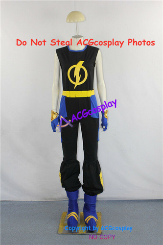 Static Shock Static Cosplay Costume include boots covers and mask ...