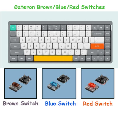 New NuPhy Air75 Mechanical Keyboard 75% Low Profile Gateron BR/BL/RD ...