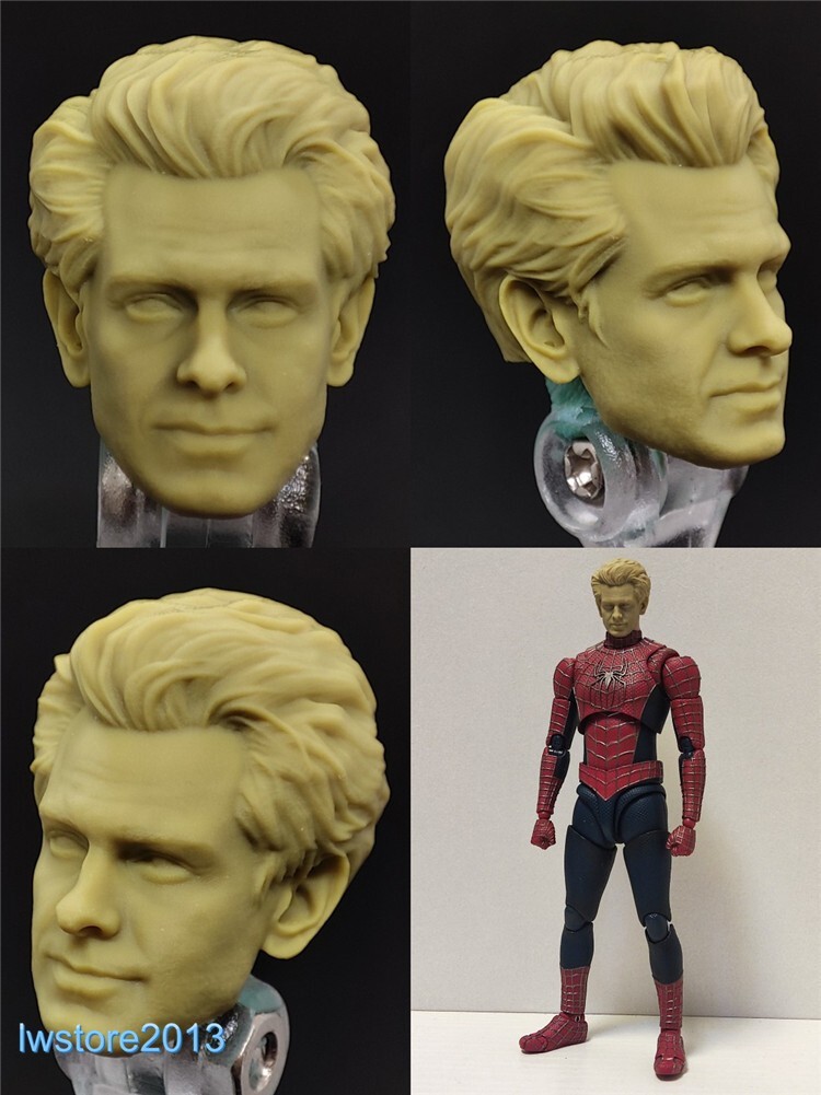 1:12 Amazing Spider-Man Andrew Garfield Head For 6" Male ML SHF Figure ...