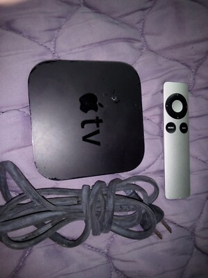 Apple TV 3rd Gen 8GB HD Media Streamer MODEL A1427 COMPLETE W/ REMOTE ...