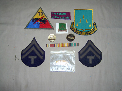 Stunning EHTF WW2 70th Tank Battalion (regiment) grouping & map Utah ...