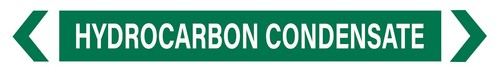HYDROCARBON CONDENSATE - PIPE MARKER ID STICKERS - PIPEMARKERS (PMW41 ...