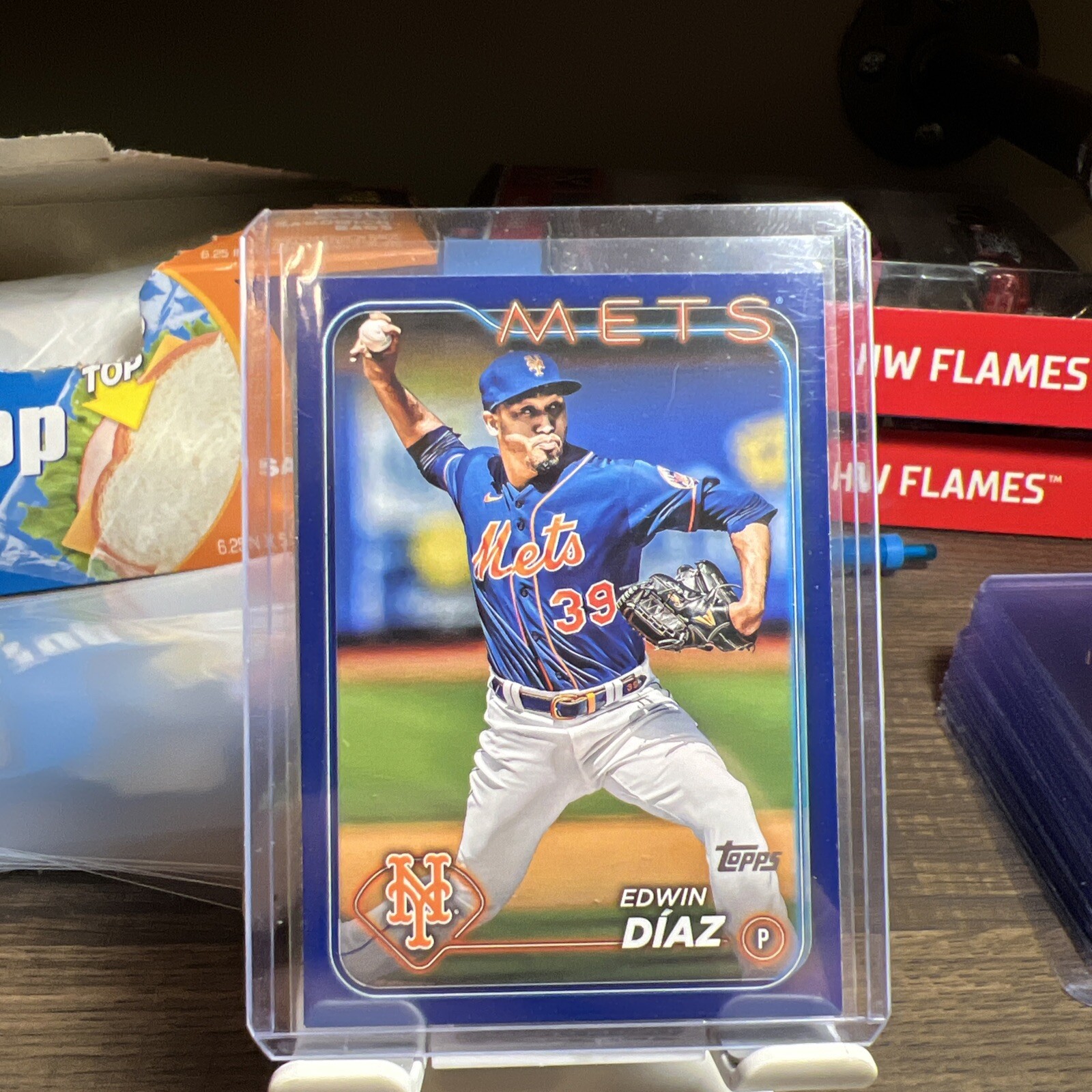 2024 Topps Series 1 - Royal Blue Border #120 Edwin Diaz New York Mets ...