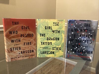 STEIG LARSSON Trilogy, SIGNED, Hardcover In Dust Jackets (Steven T ...