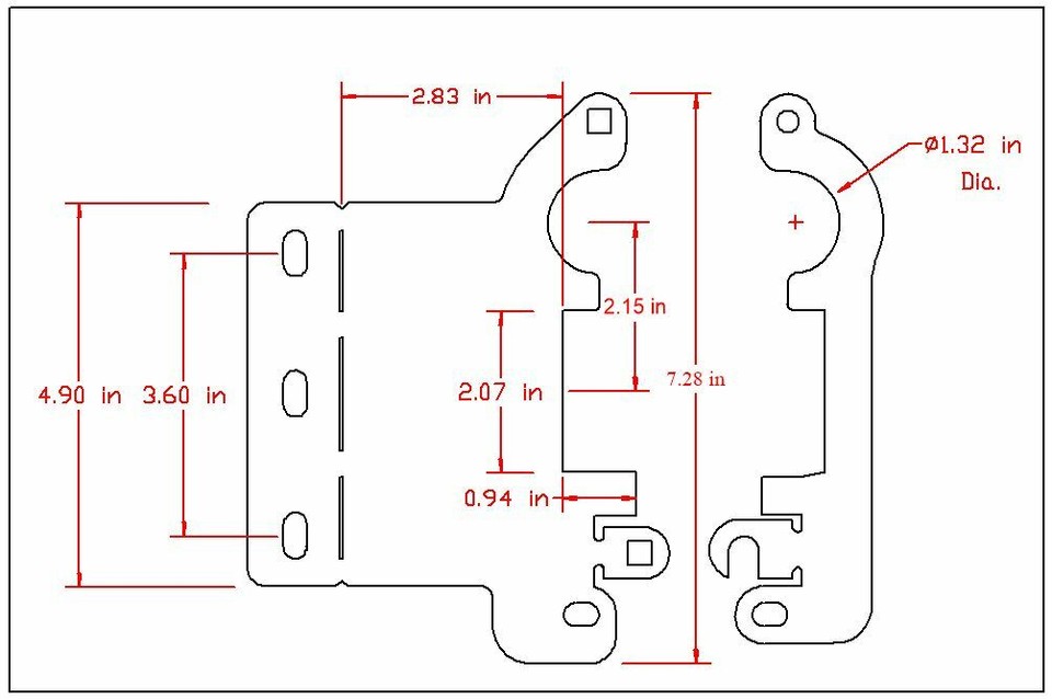 Harbor Freight Farm Jack (High Lift style) Mounting Brackets | United ...